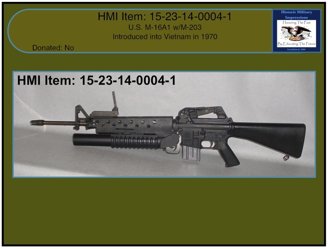 Legal M-203 Options for Re-enacting. - Historic Military Impressions